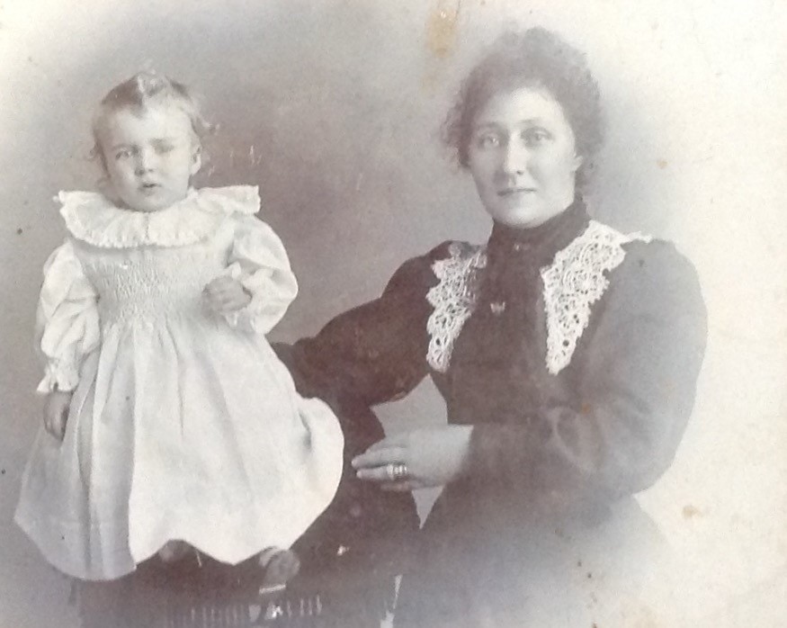Harold Gribble with Aunt Mary Gribble (McFarlane) circa 1901 via Carol ...
