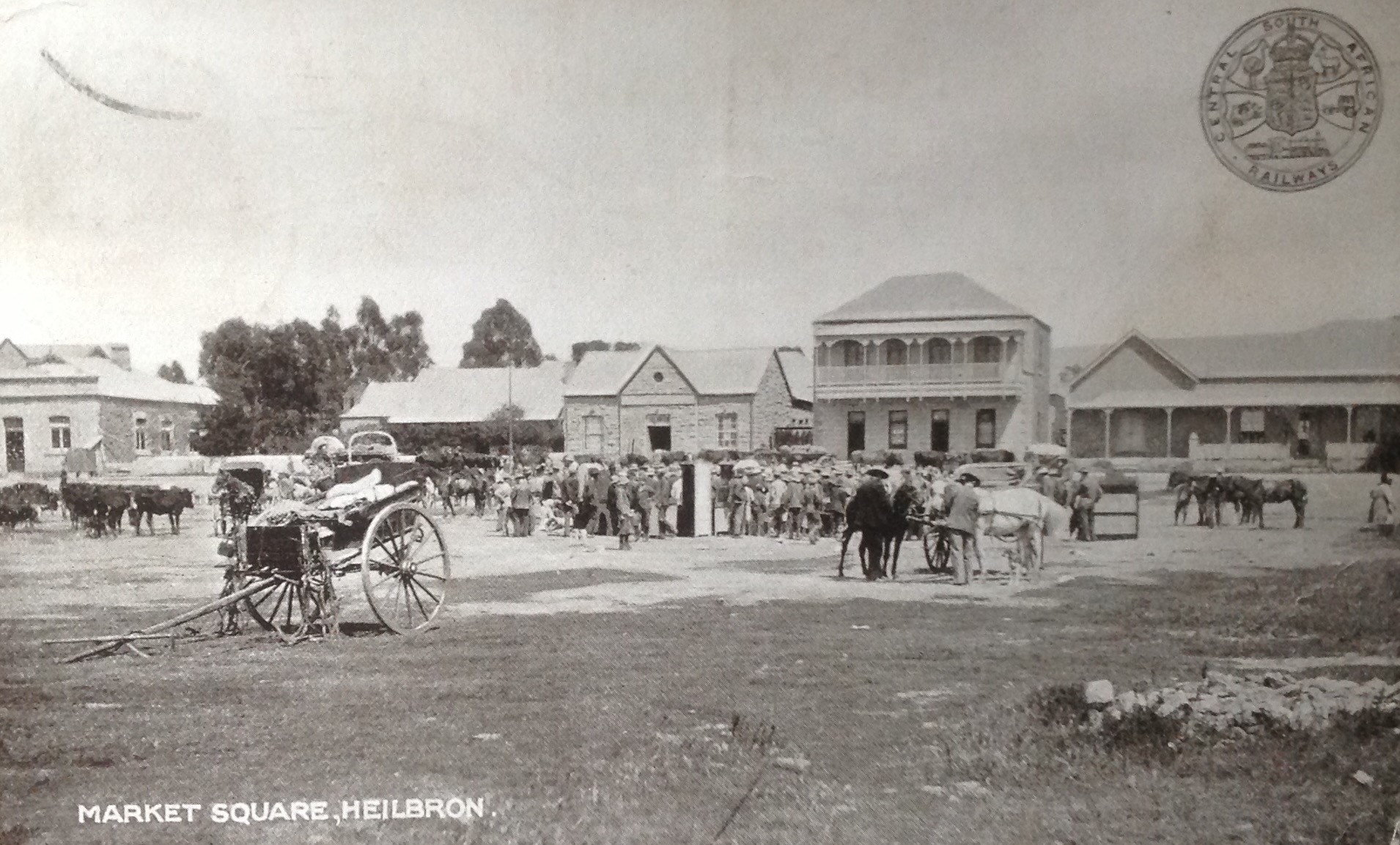 PC5 - Picture postcard showing Heilbron market (circa 1908) via Carol ...