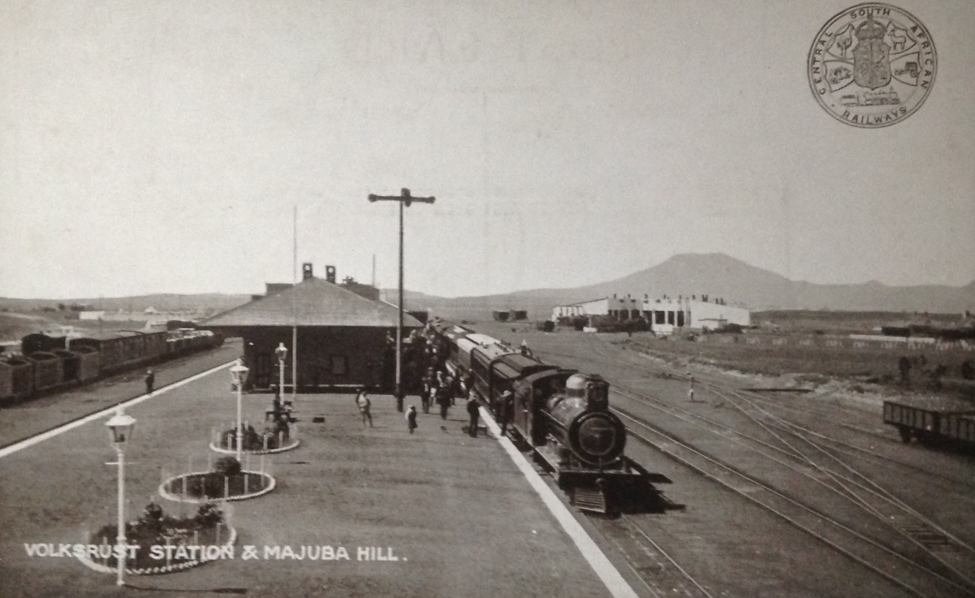PC8 - Picture postcard showing Volksrust station (Circa 1908) via Carol ...